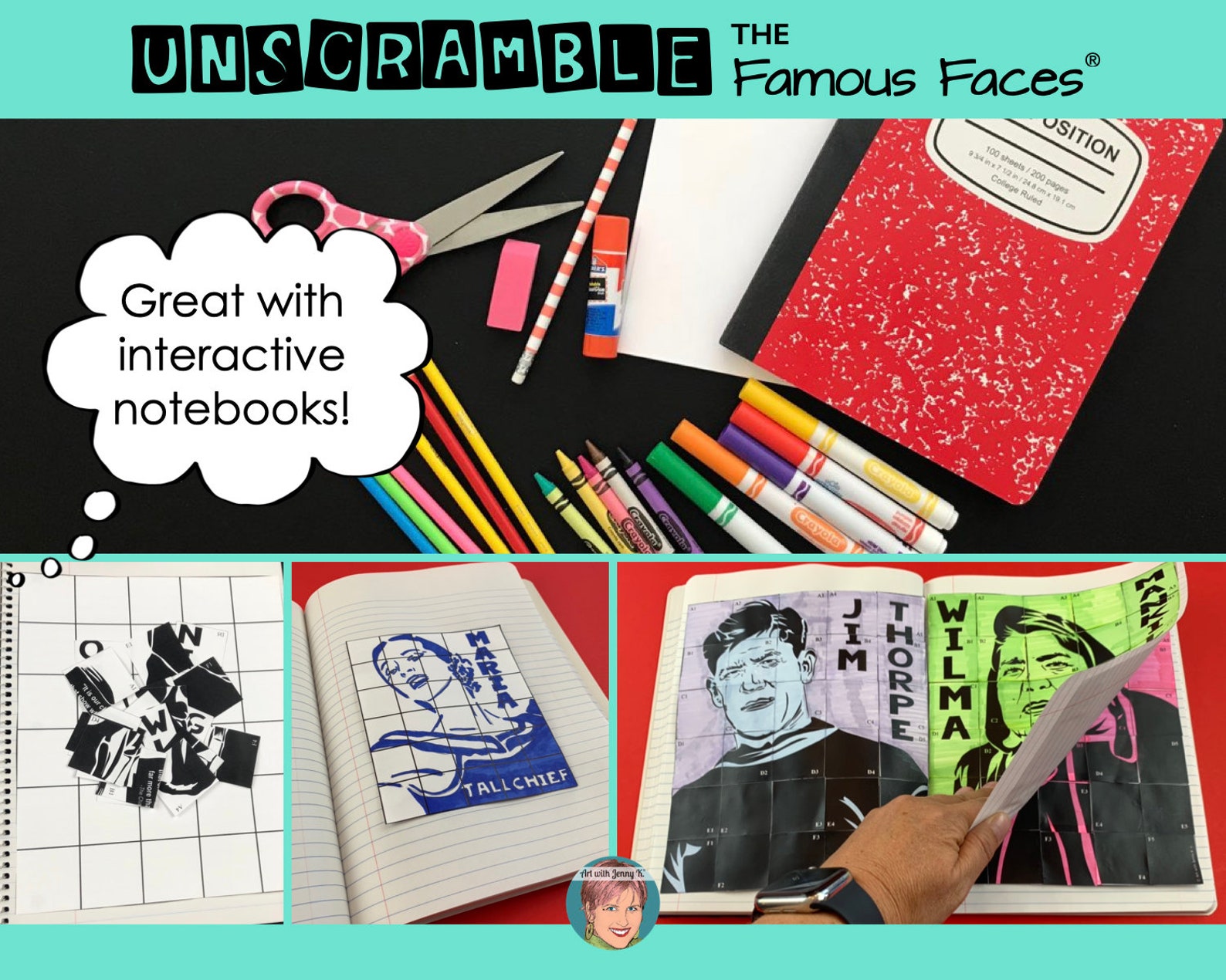 Unscramble the Famous Faces of Native American History Printable | Fun ...