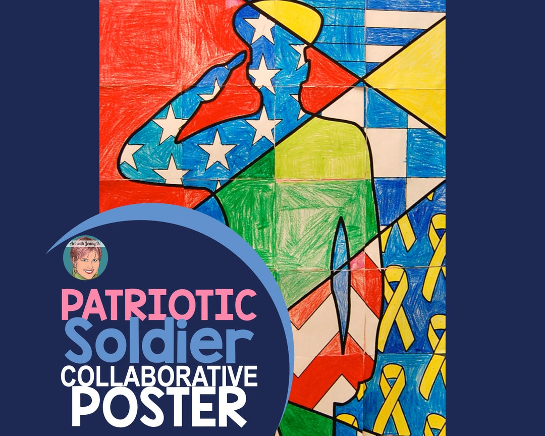 Actividad del Día de los Veteranos para niños / Póster colaborativo ...