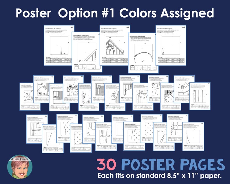 Printable "american Gothic" by Grant Wood Collaboration Poster | Easy ...