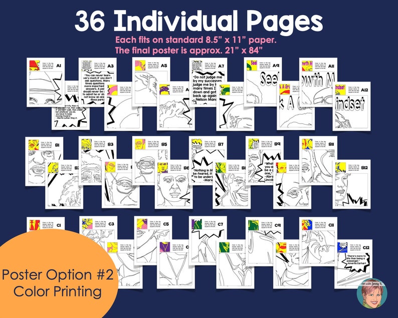 Printable Famous Faces Collaborative Growth Mindset Poster | Great ...