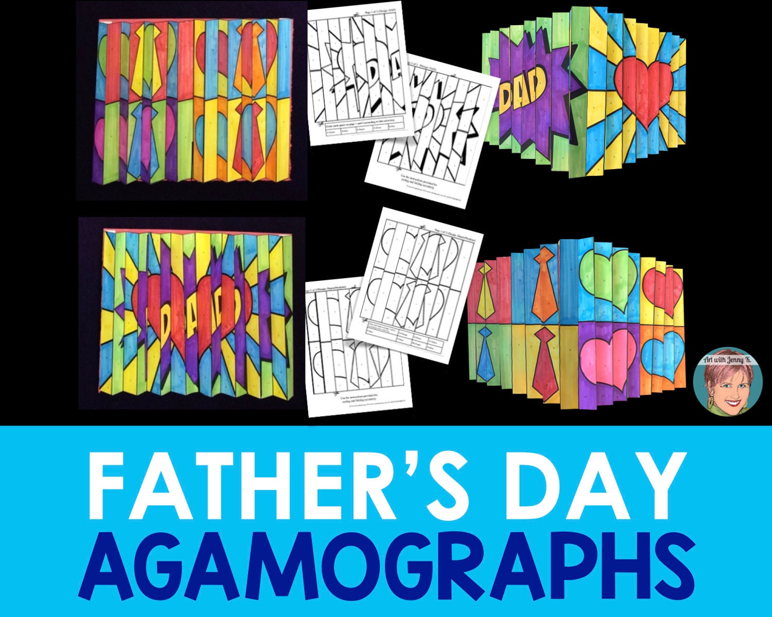 Unique, Printable Father's Day Craft Activity for Kids - Pop Art ...