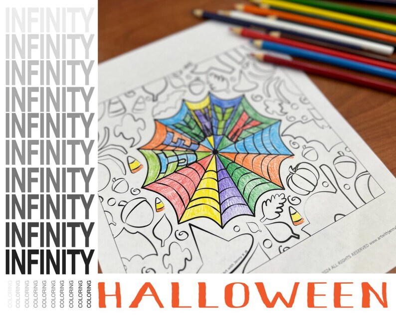 Printable Infinity Coloring Pages for Halloween | Fun Halloween Arts ...