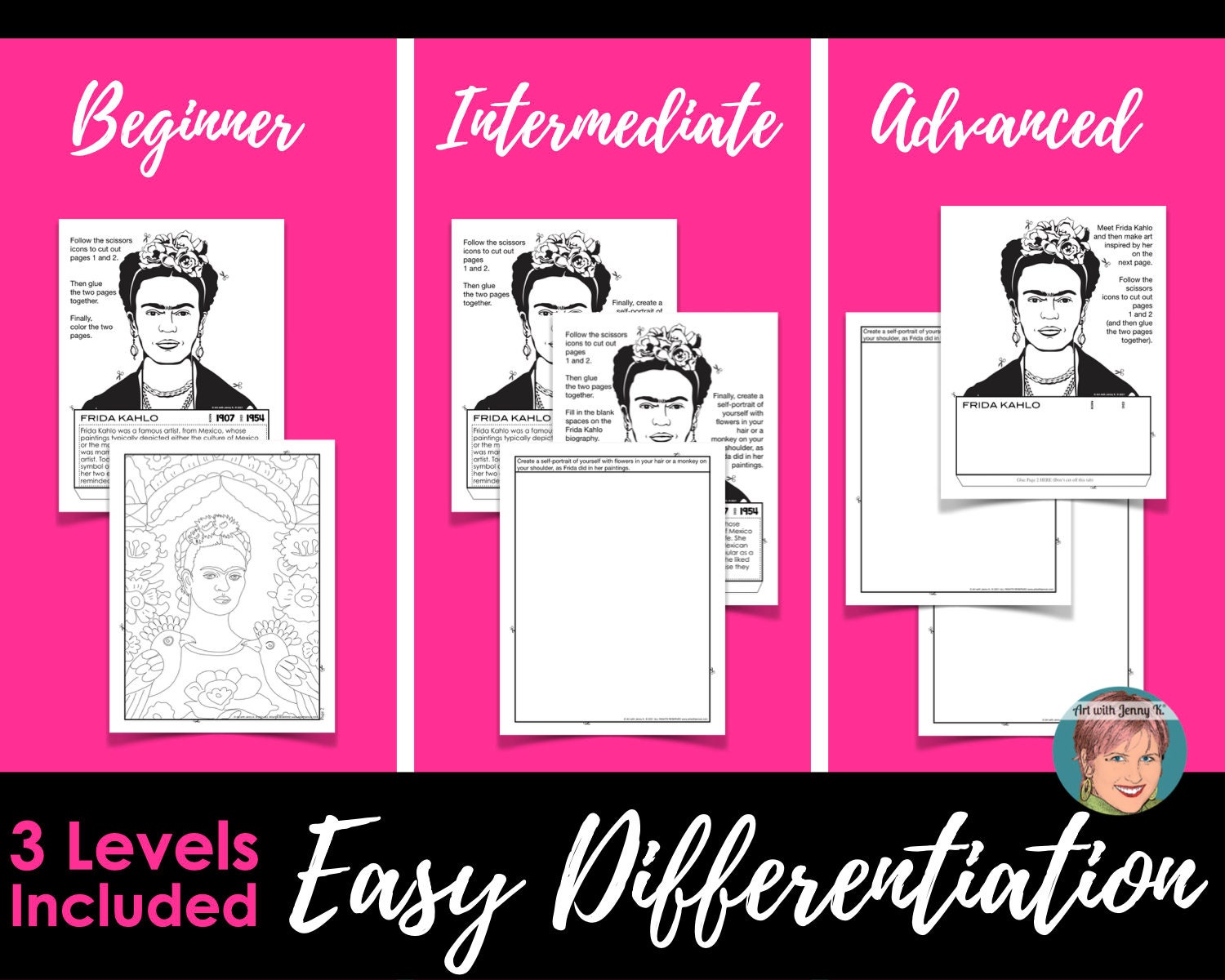 Meet the Master Artist: Frida Kahlo | Fun Art History Activity Lesson ...