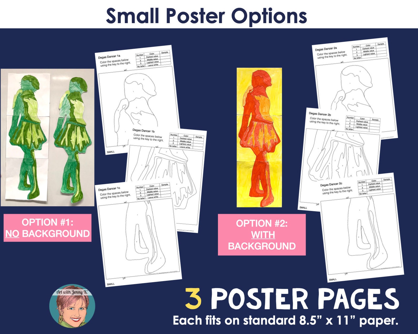 Printable Edgar Degas Dancers Monochromatic Collaborative Posters ...