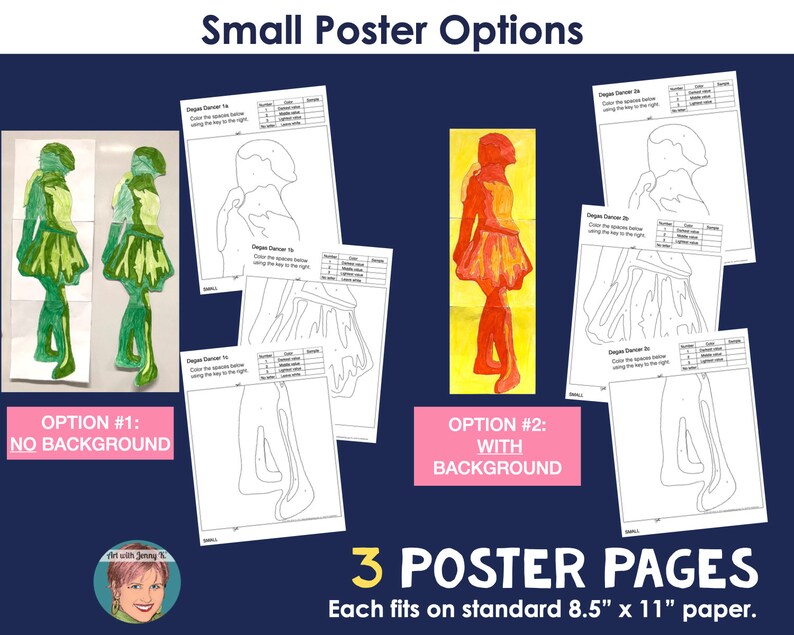 Printable Edgar Degas Dancers Monochromatic Collaborative Posters ...