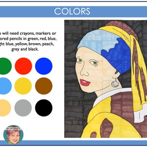 Printable "girl With a Pearl Earring" by Vermeer Collaboration ...