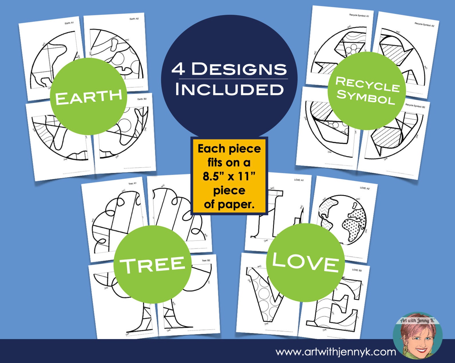 Printable Earth Day Coloring Table Posters | Makes a Great Bulletin ...