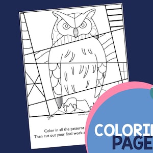 Printable Pop Art Owl Collaborative Poster | Fun "give a Hoot" Activity ...