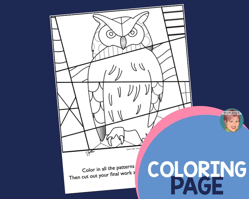 Printable Pop Art Owl Collaborative Poster | Fun "give a Hoot" Activity ...