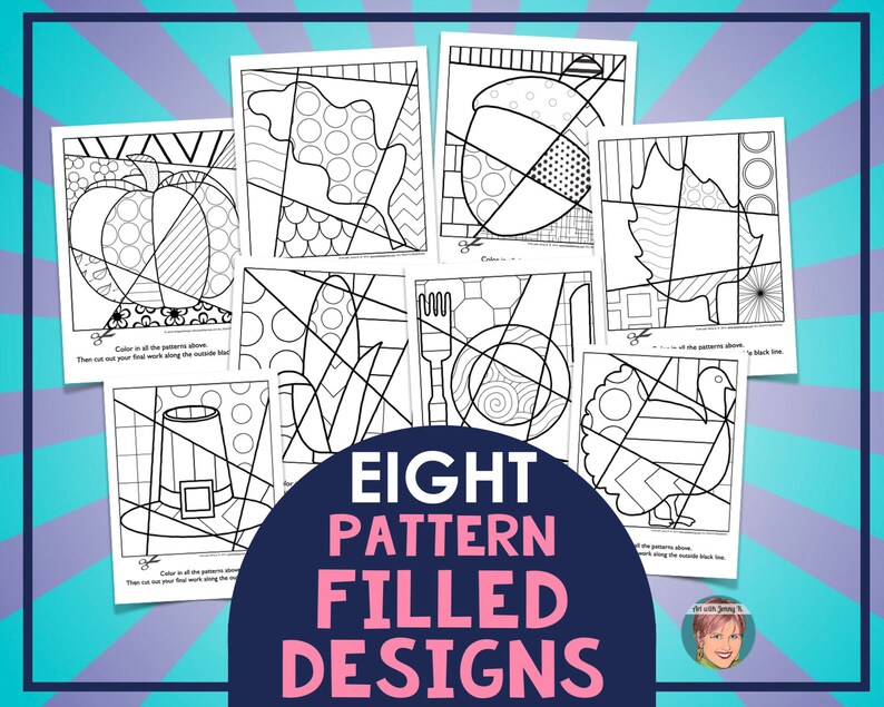 Pop Art Thanksgiving Coloring Pages: Interactive Fall Activity ...
