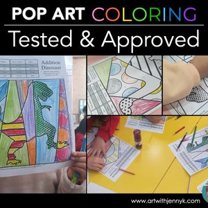 Dinosaur Themed Color by Number Math Fact Review Coloring Pages ...