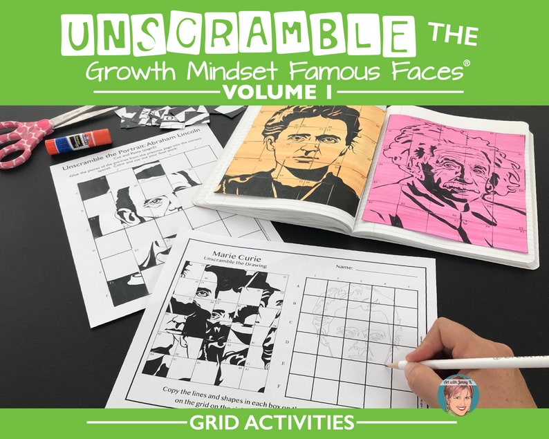 Unscramble the Famous Faces of Growth Mindset [volume 1] Printable ...