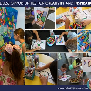 Printable Pop Art Sea Turtles Collaborative Poster | Fun Ocean Animals ...