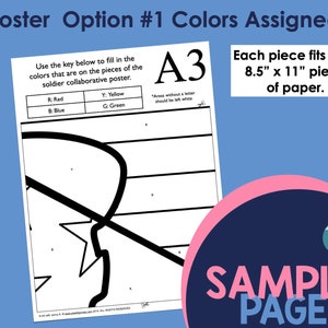 Printable Patriotic Soldier Classroom Collaborative Poster Great ...