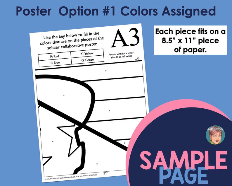 Printable Patriotic Soldier Classroom Collaborative Poster Great ...