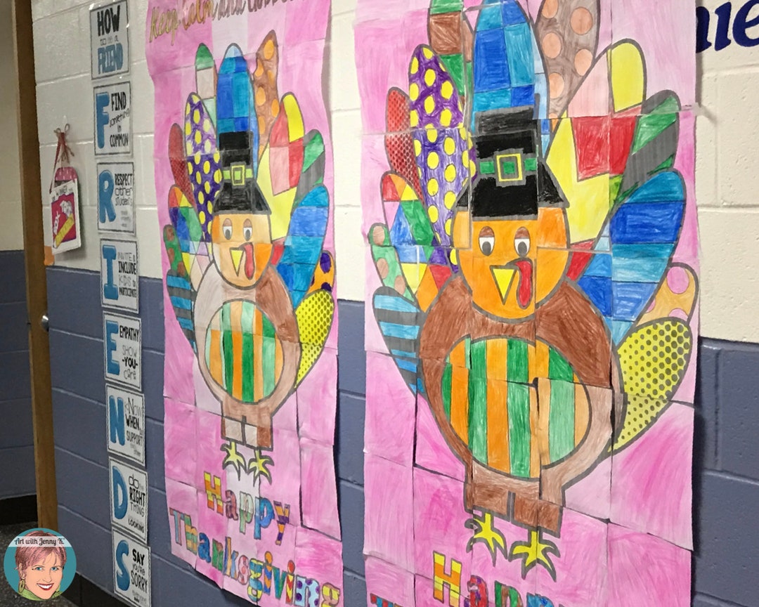 Printable "pop Art" Turkey Collaborative Door Poster | Great ...