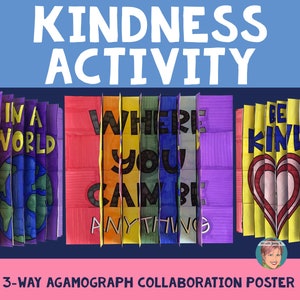 Printable Kindness Craft Activity for Kids | "be Kind" 3D Collaboration ...