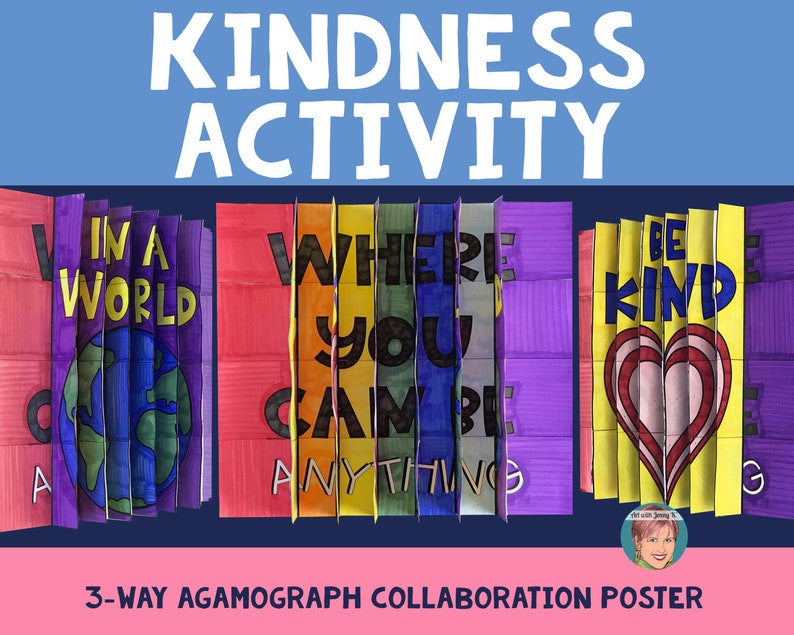 Printable Kindness Craft Activity for Kids | "be Kind" 3D Collaboration ...