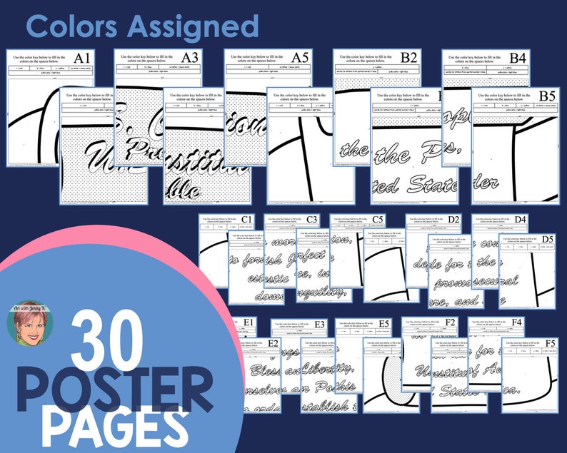 Printable U.S. Constitution Preamble Collaborative Poster | Great ...