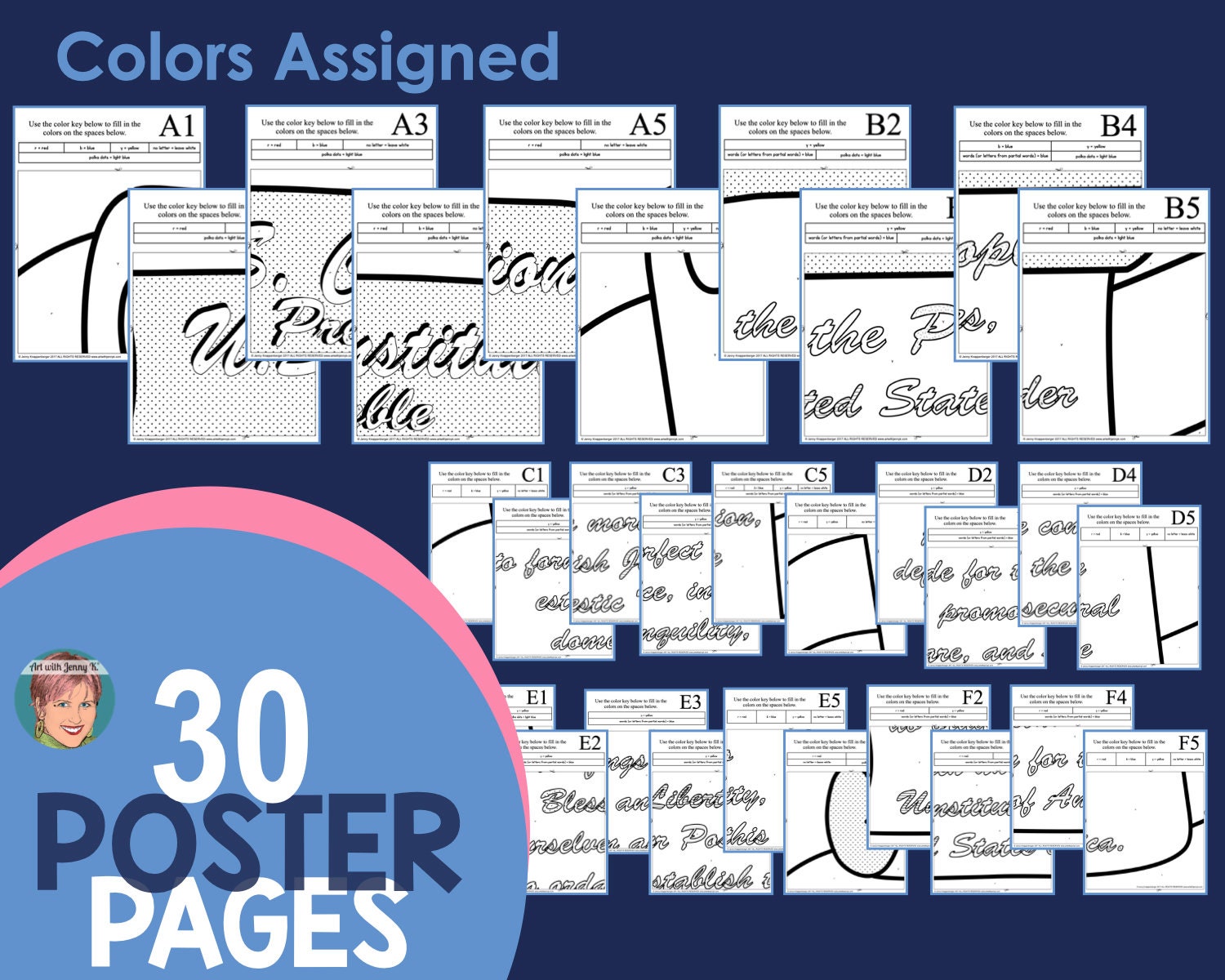 Printable U.S. Constitution Preamble Collaborative Poster | Great ...