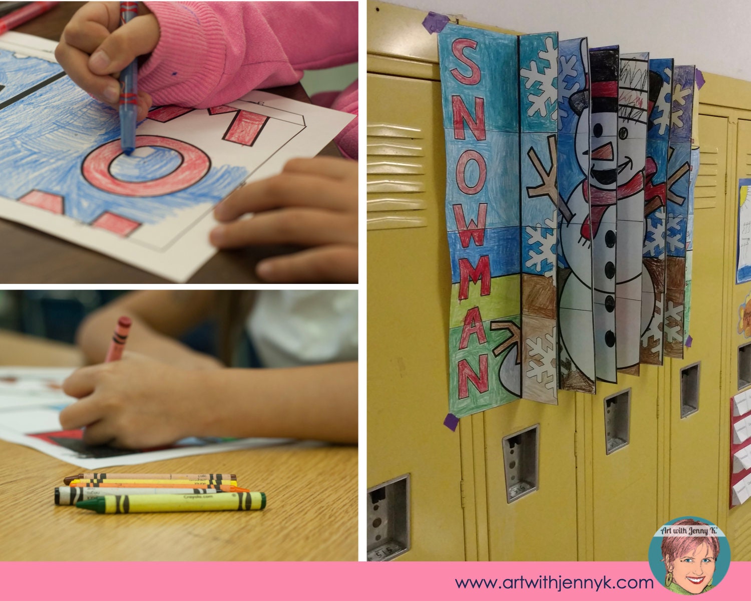 Printable Winter Craft Activity for Kids Collaborative 3D States of ...