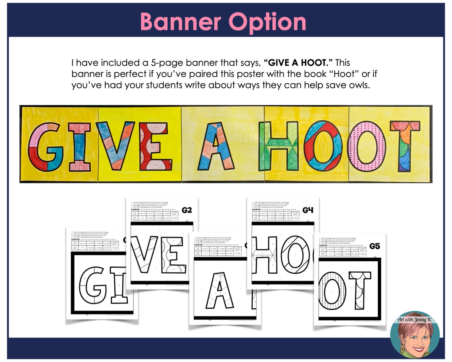 Printable Pop Art Owl Collaborative Poster | Fun "give a Hoot" Activity ...