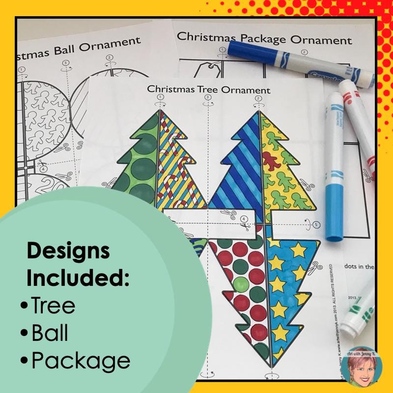 Pop Art 3D Christmas Ornaments Printable | A Long-time Favorite ...