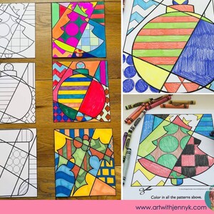 Holiday Timesaver!! NO PREP Printable "pop Art" Christmas and Hanukkah ...