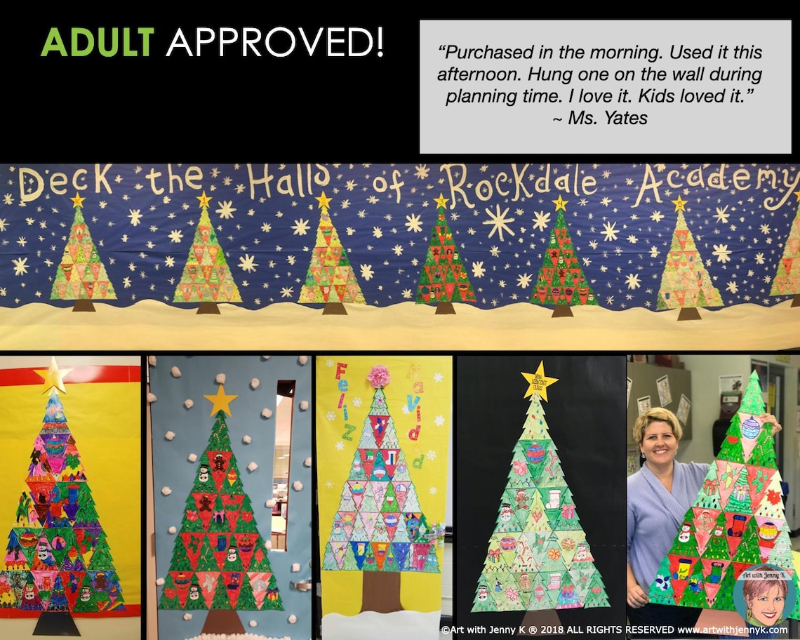 Printable Tessellation Christmas Tree A Favorite Classroom Arts & Craft ...