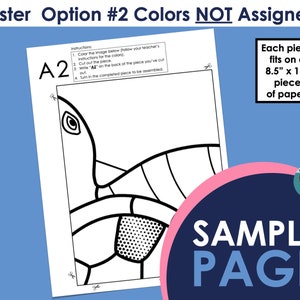 Printable Pop Art Sea Turtles Collaborative Poster | Fun Ocean Animals ...