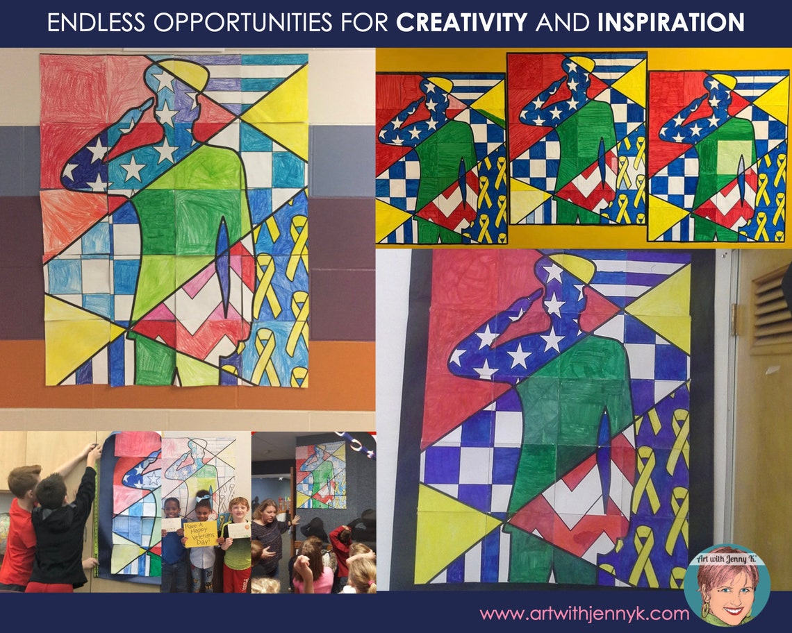 Printable Patriotic Soldier Classroom Collaborative Poster Great ...