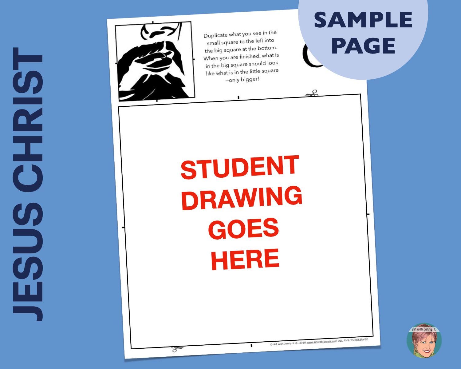 Printable Jesus Christ Collaborative Coloring Poster | Great as a ...