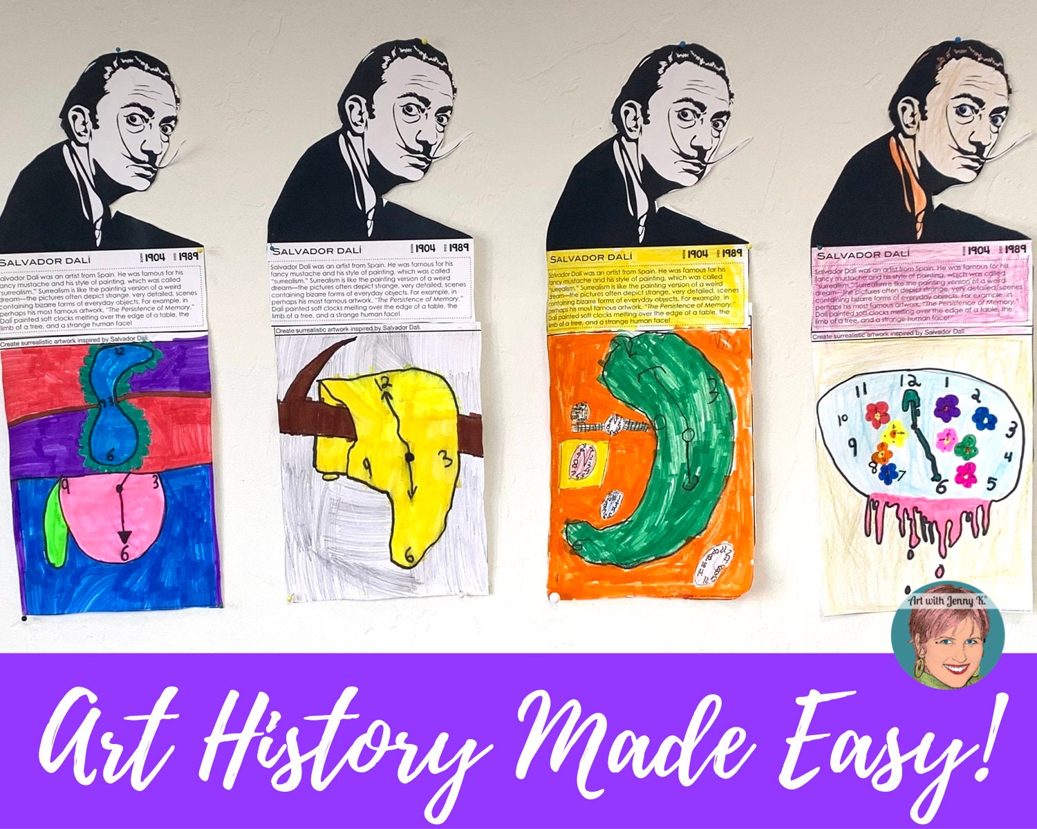 Meet the Master Artist: Salvador Dali Fun Art History Activity Lesson ...