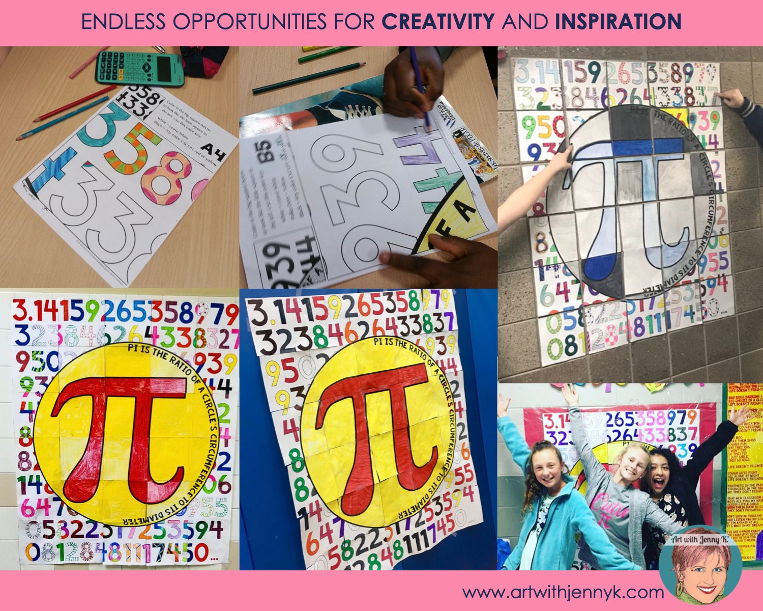 Printable Classroom Collaboration Poster for Pi Day | Fun Pi Day ...