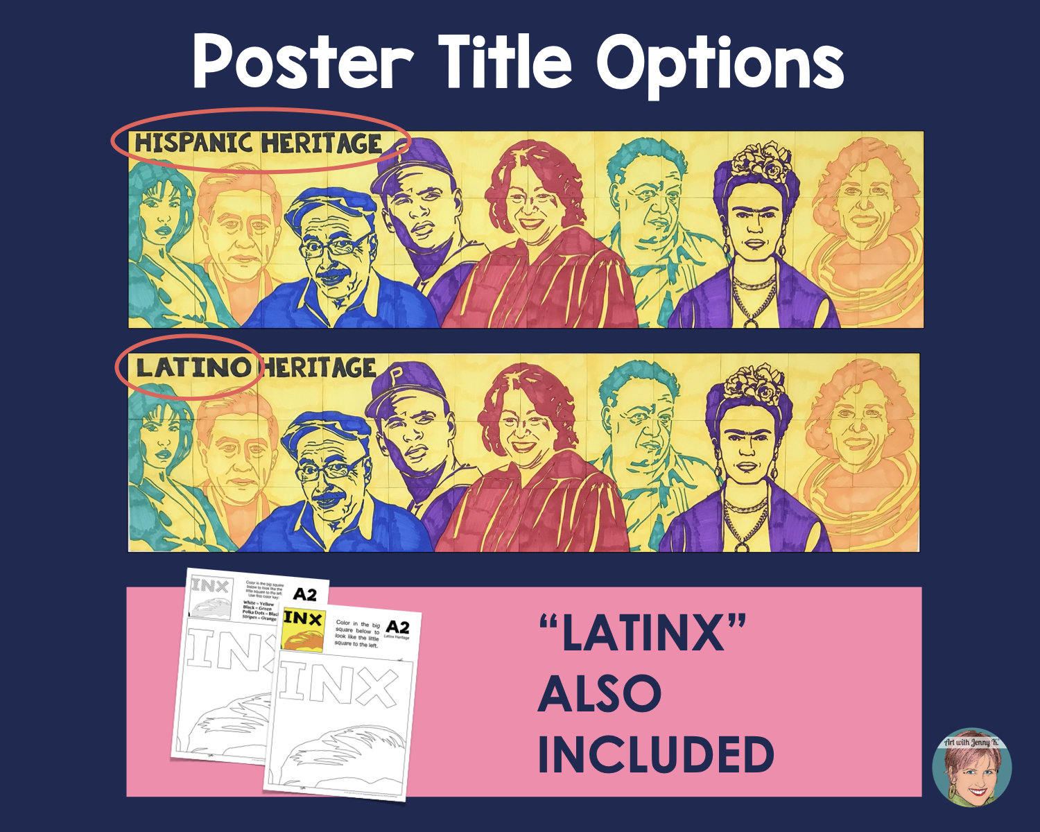 Printable Famous Faces of Hispanic History Collaborative Poster ...