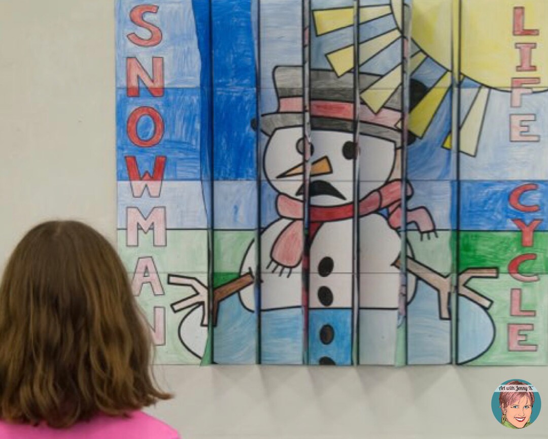 Printable Winter Craft Activity for Kids | Collaborative 3D States of ...