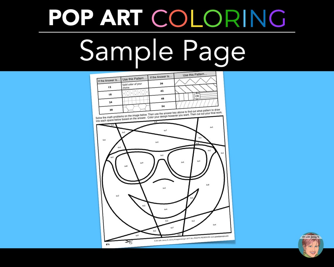 Emoji Math Facts: Printable Multiplication Review Coloring Pages ...