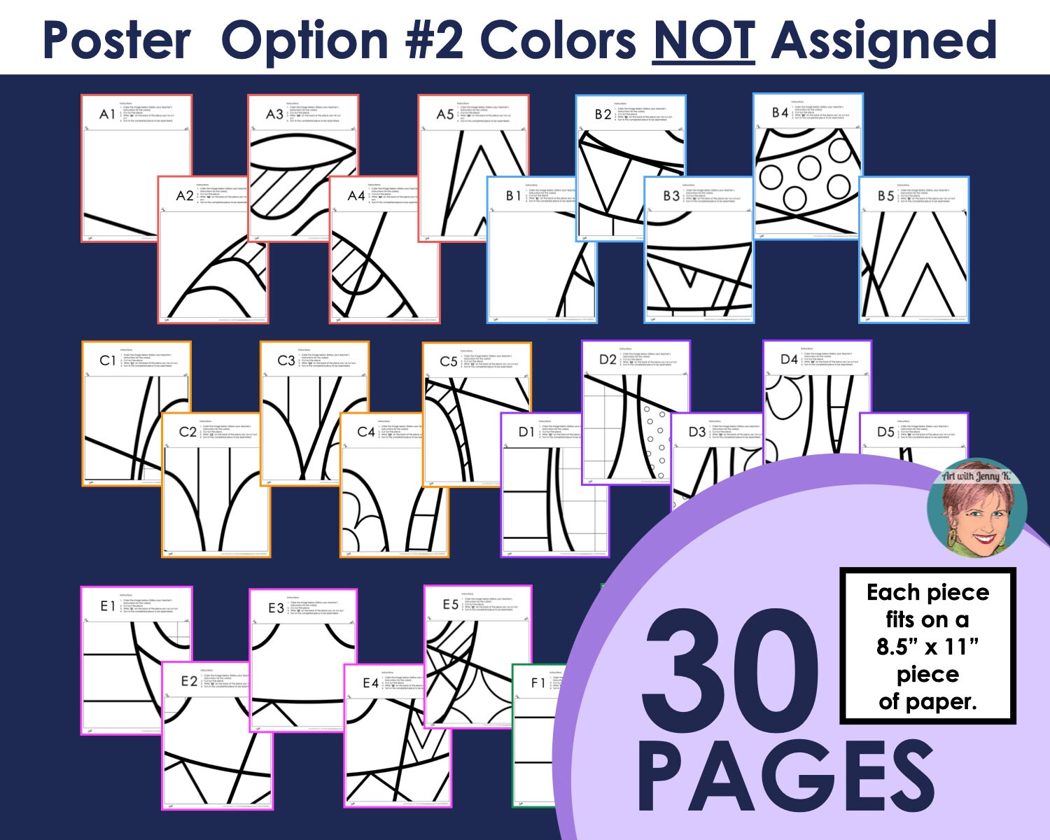 Printable Easter Egg Collaborative Coloring Poster | Fun Easter Arts ...