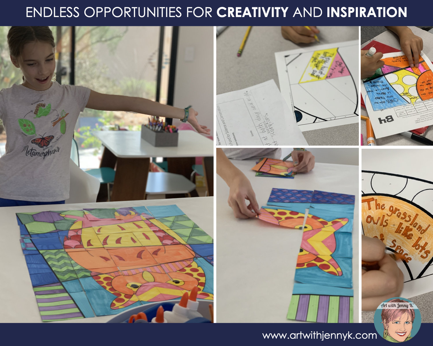 Printable Pop Art Owl Collaborative Poster | Fun "give a Hoot" Activity ...