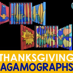 Thanksgiving, Halloween, and Fall Agamograph Art Craft – Printable ...