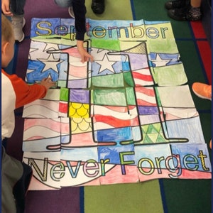 Printable September 11 (9/11) Never Forget Collaborative Poster ...
