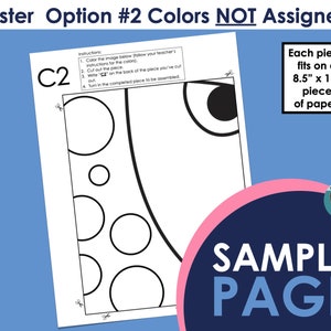 Printable Pop Art Lion Collaborative Poster | Fun Zoo Animals Activity ...