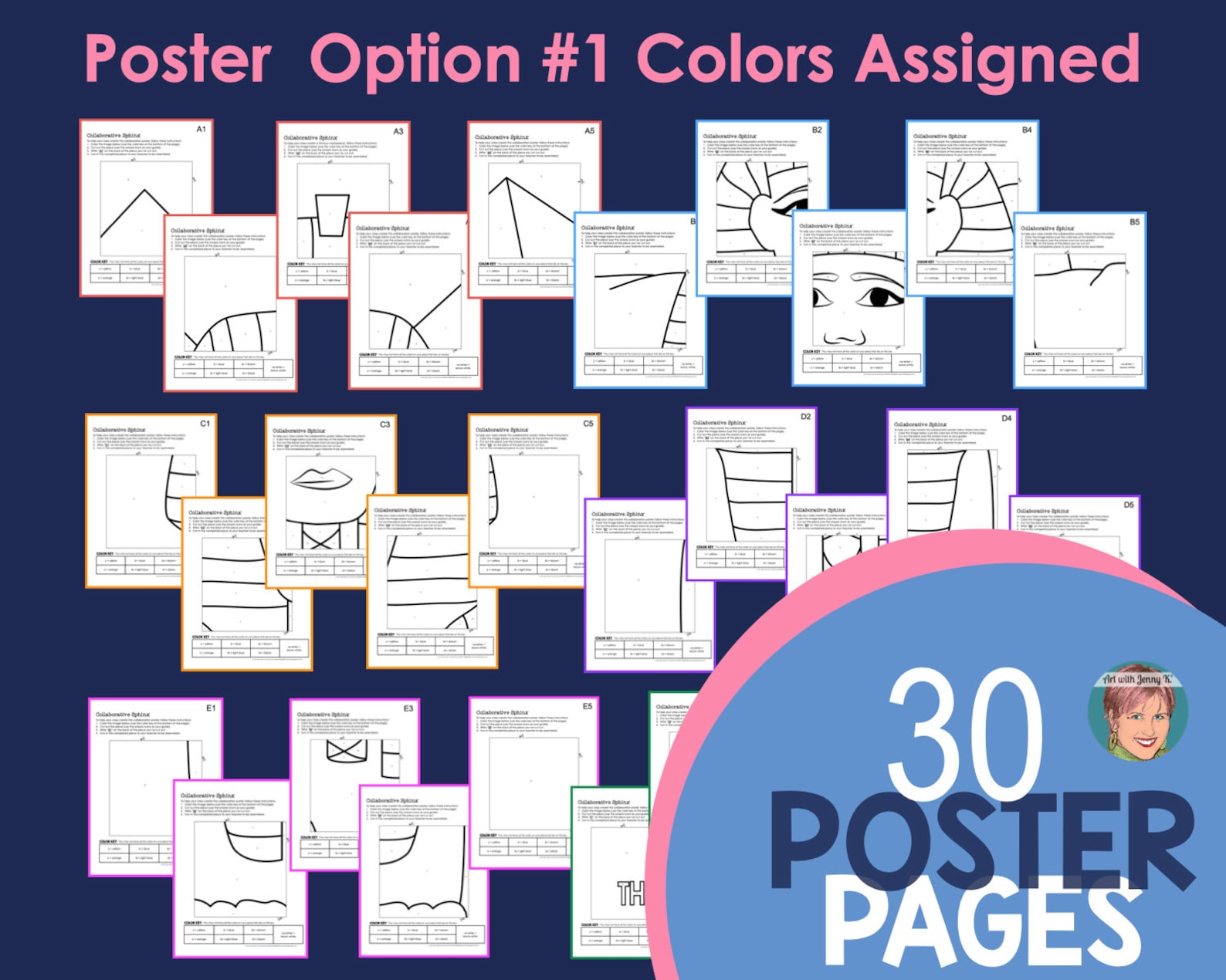 Printable the Great Sphinx of Giza, Egypt Collaborative Poster | Fun ...