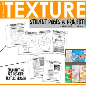 Art Elements 101 Unit 5: TEXTURE | Printable Art Lessons for Kids | Art ...