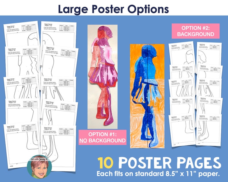 Printable Edgar Degas Dancers Monochromatic Collaborative Posters ...