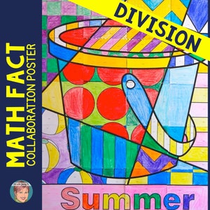 Printable Division Practice Collaborative Poster | Art Integration ...