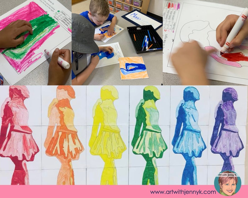 Printable Edgar Degas Dancers Monochromatic Collaborative Posters ...