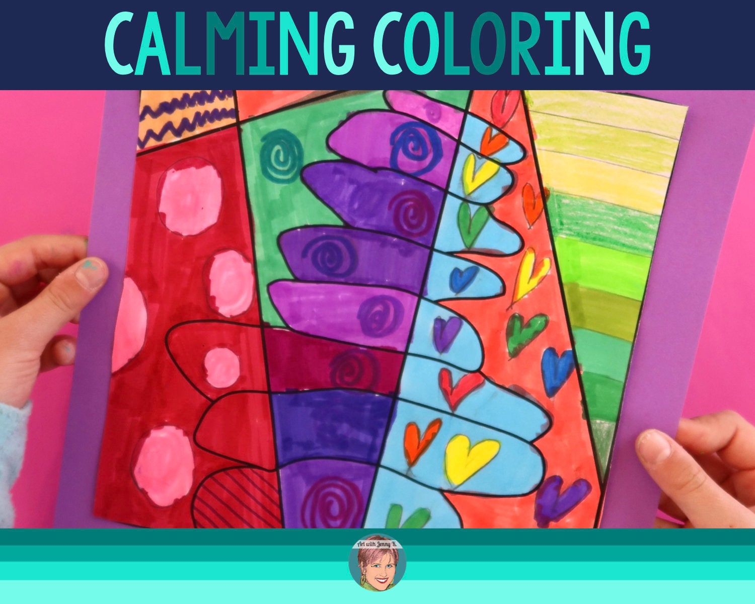 Printable Pop Art Calming Corner Coloring Pages Writing No Prep Print ...