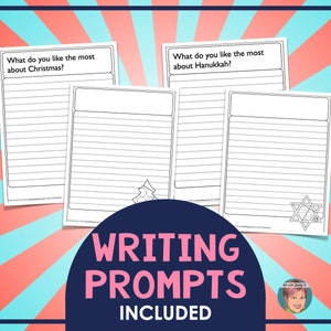 Holiday Timesaver!! NO PREP Printable "pop Art" Christmas and Hanukkah ...