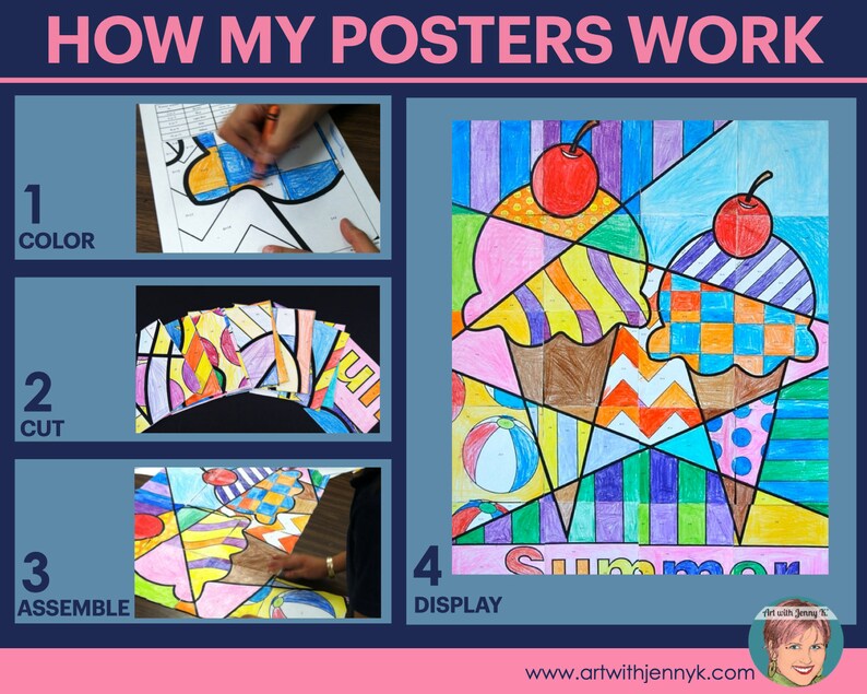 Printable Addition Review Collaborative Poster | Art Integration ...